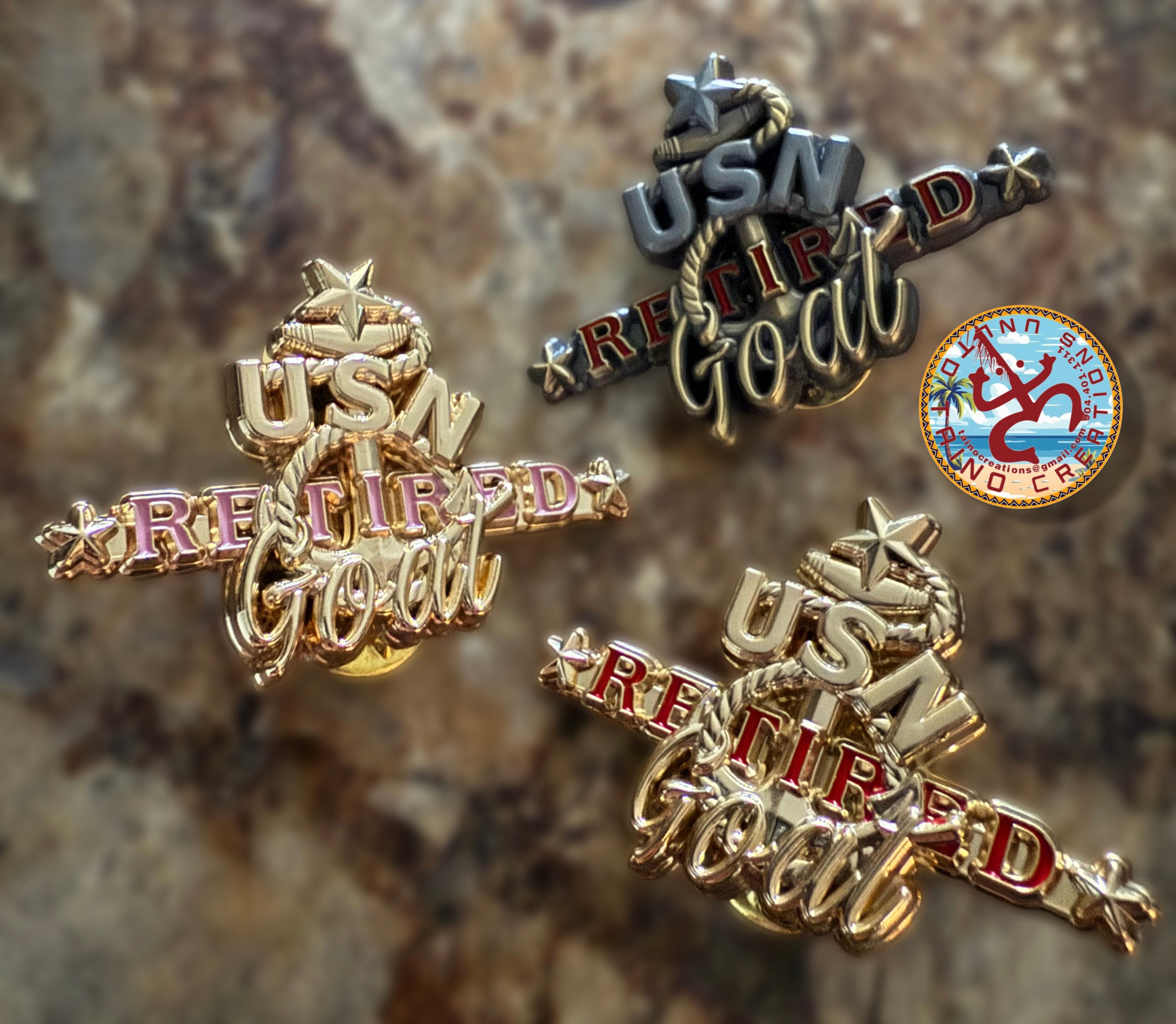 Retired Senior Chief Traditional Pins – Taino Creations