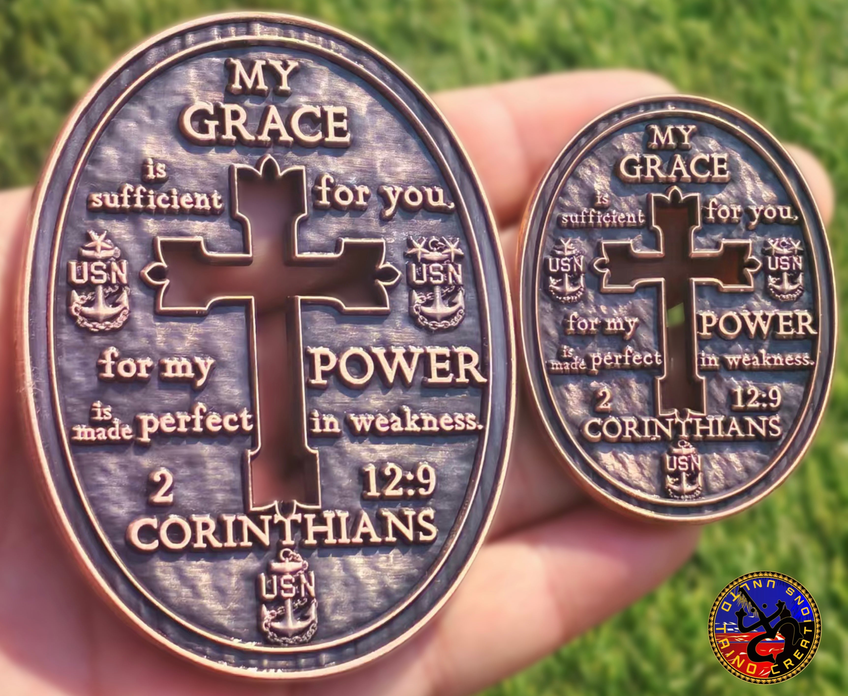 Faith V2 Antique Copper - 2 Coin Bundle – Taino Creations
