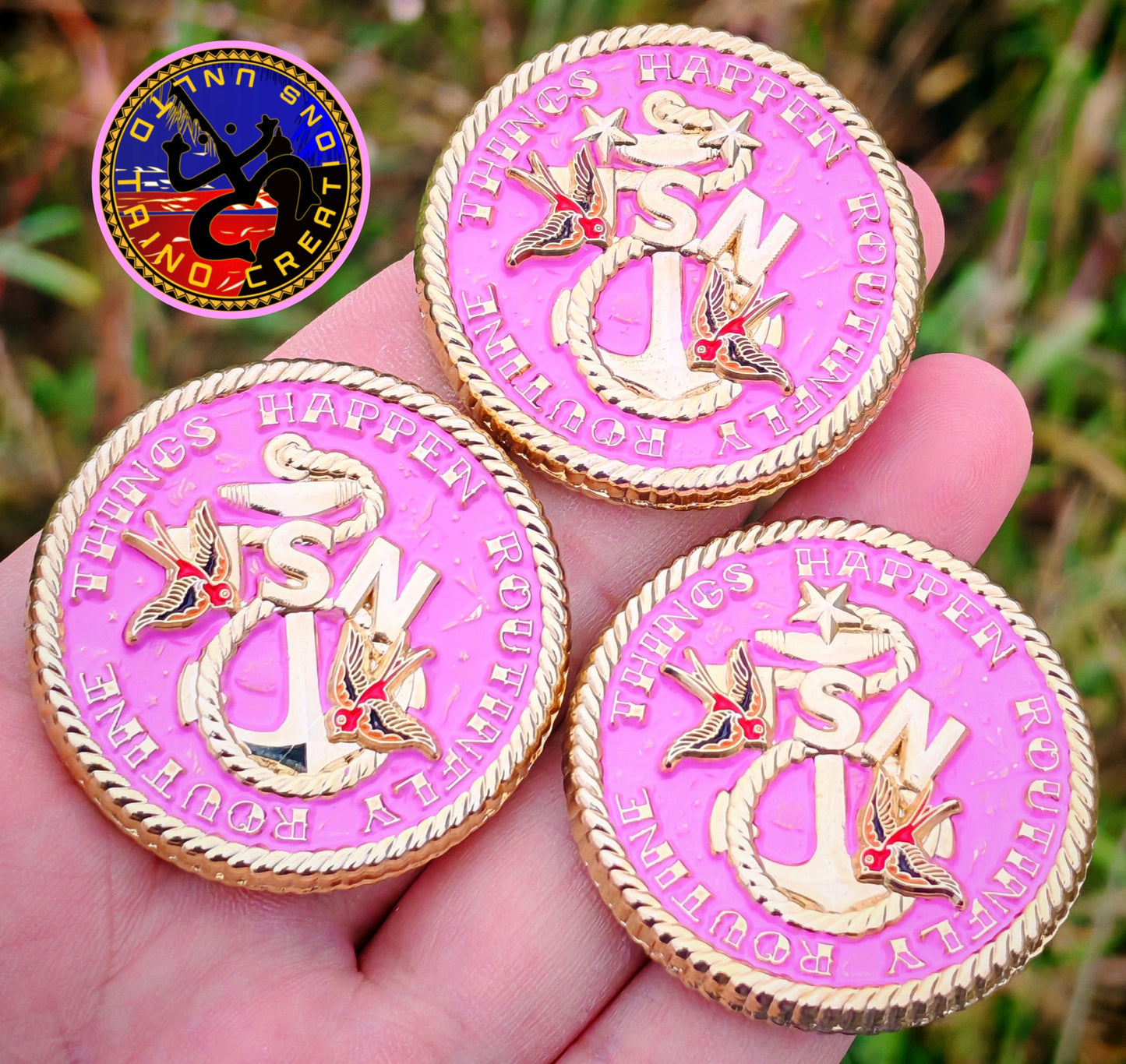 Pink Chief Petty Officer Set (3) - Routine Things Happen Routinely ...