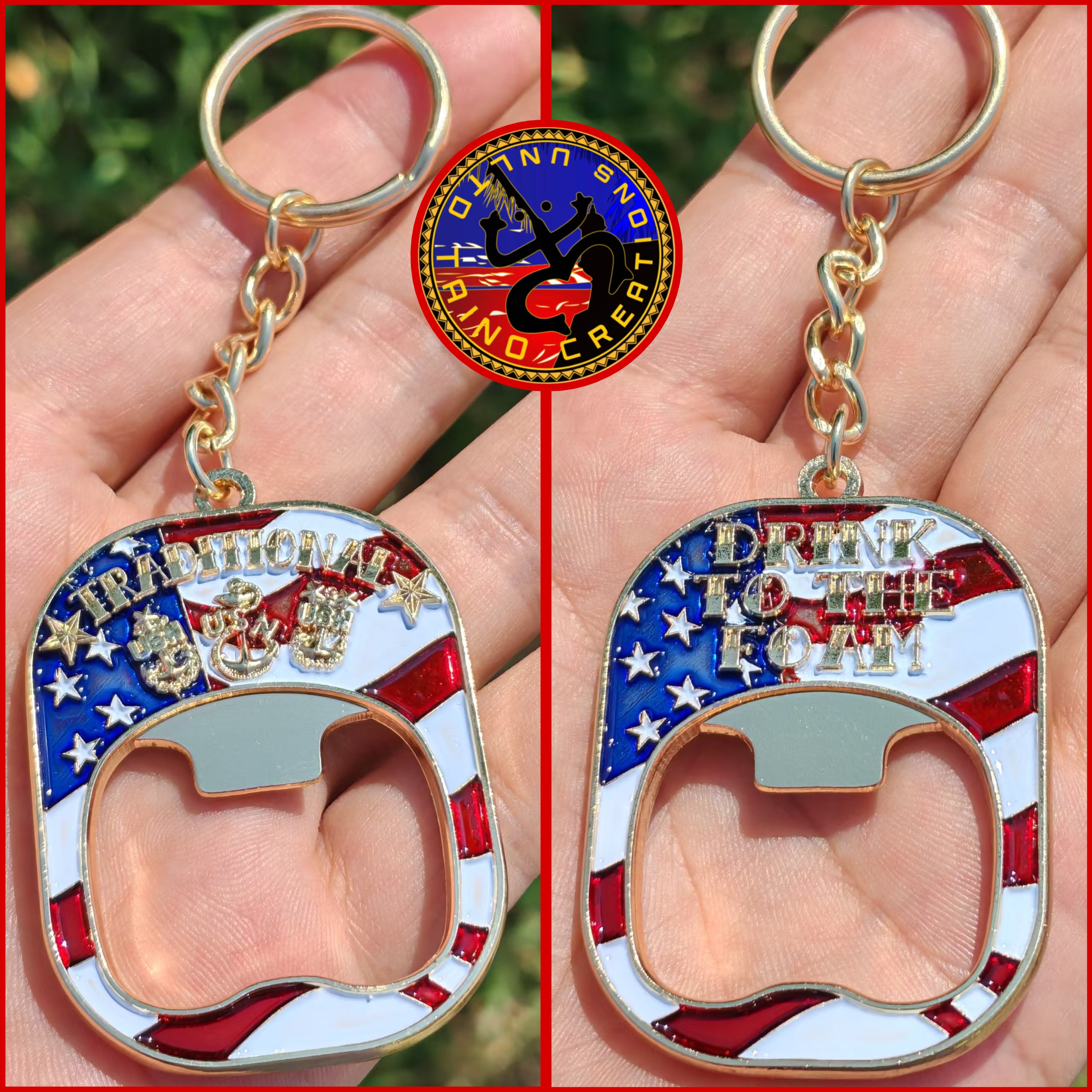 USA Traditional Opener Keychain – Taino Creations