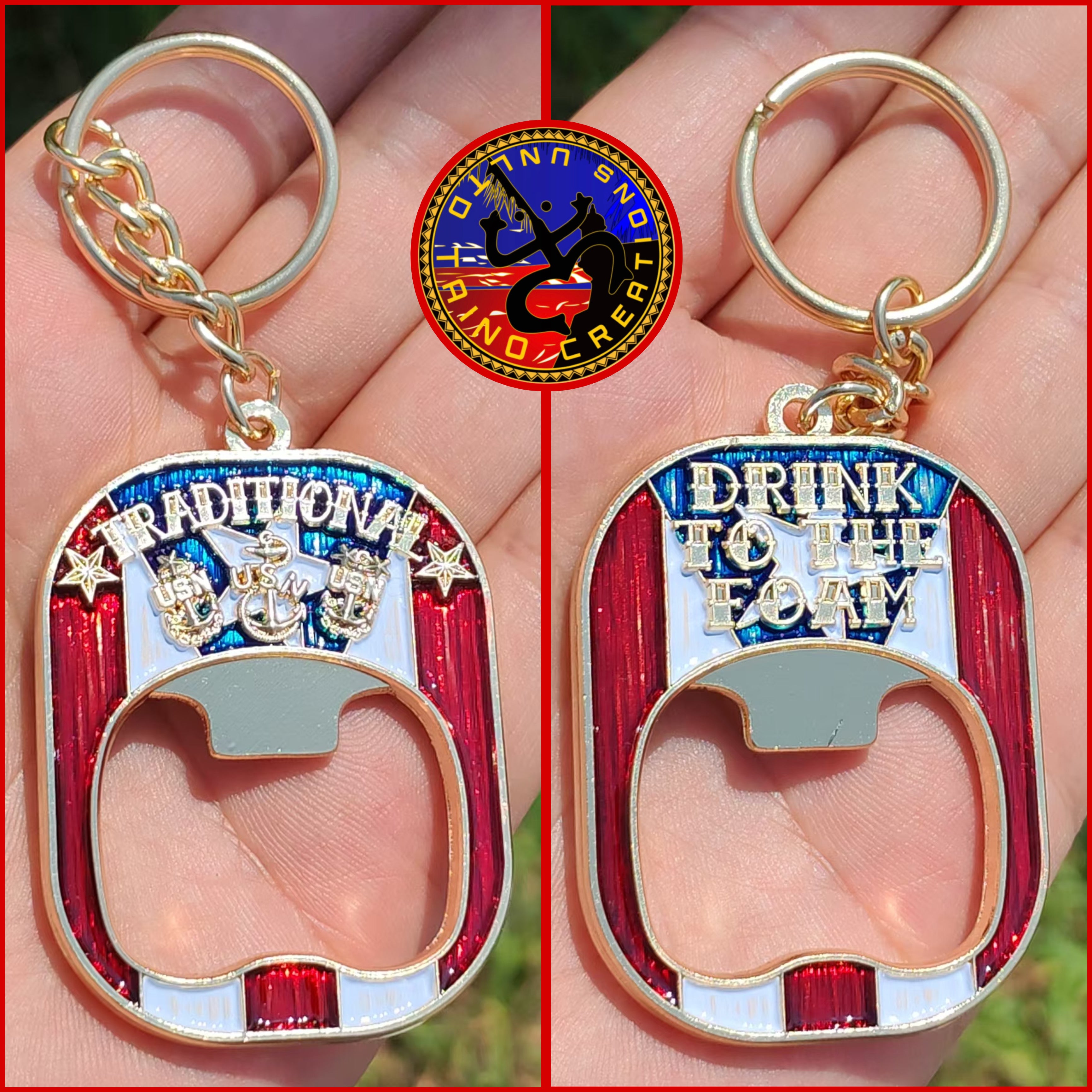 Puerto Rico Traditional Opener Keychain – Taino Creations
